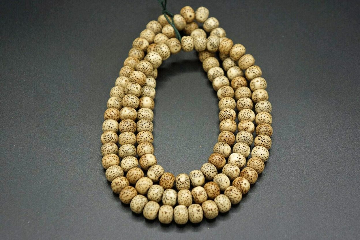 Full Mala, 108 Star Moon Lotus Bodhi, 8mm Aged Beads (SOLD) - ZenMu Art