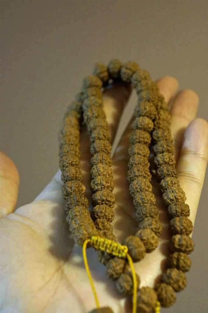 Full Mala, 12mm Rudraksha, Bodhi (SOLD) - ZenMu Art